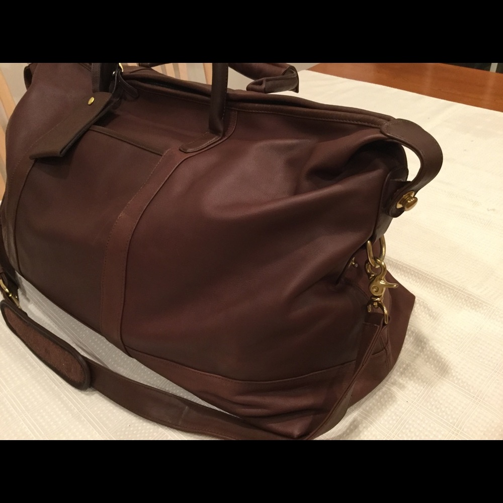 Coach Large Leather Carry On Bag. - Gem